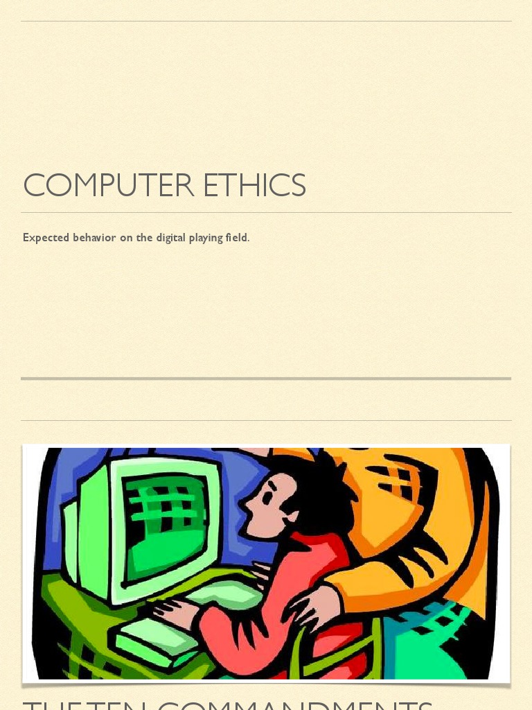 8 Computer Ethics | PDF | Internet Forum | Computing