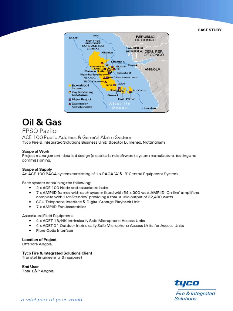 Fpso Pazflor Ace 100 | Telecommunications | Technology