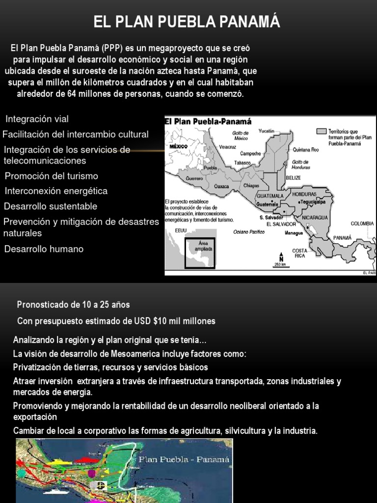 El Plan Puebla Panamá 2224232 | PDF | Economias | Economía (general)