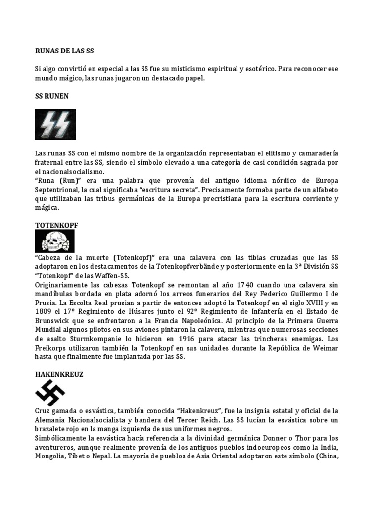 Runas | PDF | Schutzstaffel | Waffen SS