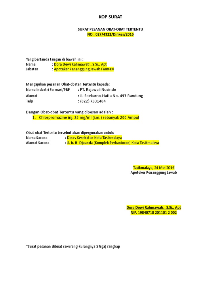 Contoh SP Oot (Edit) | PDF