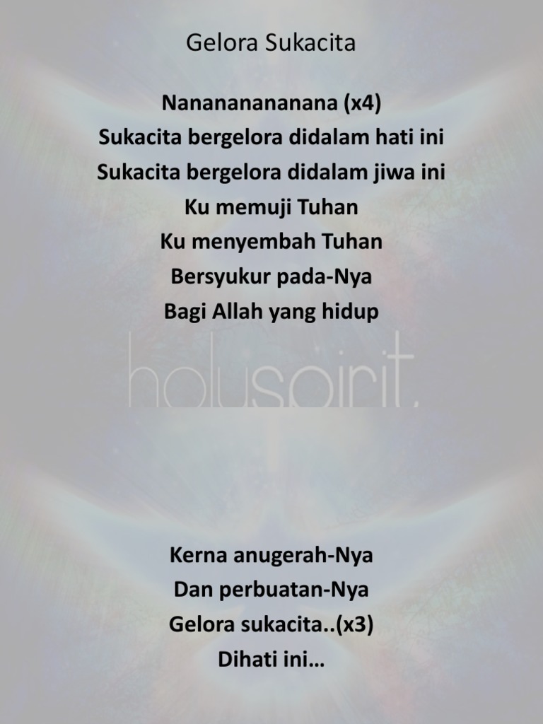 Gelora Sukacita | PDF | Agama & Spiritualitas