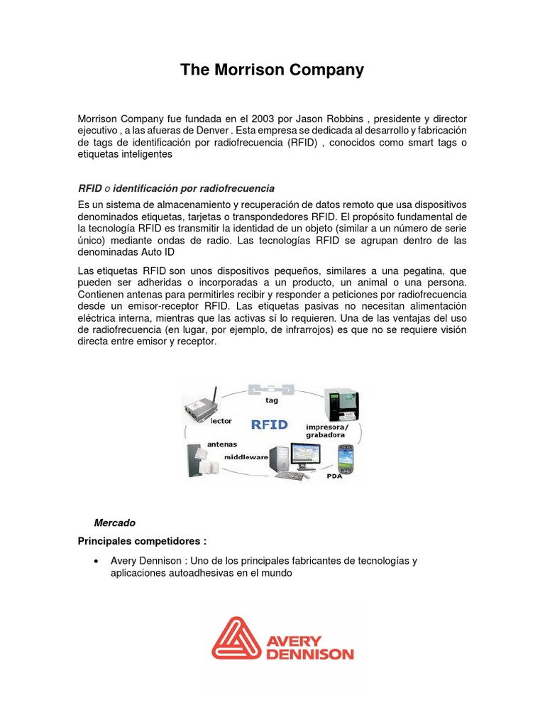 The Morrison Company | PDF | Identificación de frecuencia de radio ...
