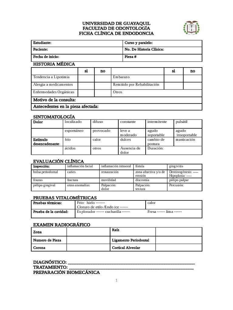 Ficha clínica de Endodoncia.docx_1494348195443.pdf | Especialidades ... Ficha clínica de Endodoncia.docx_1494348195443.pdf | Especialidades ...