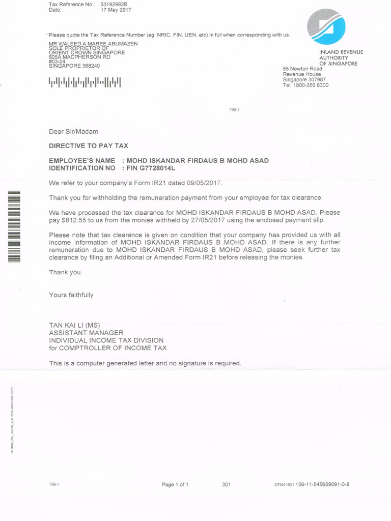 Iskandar IRAS Letter | PDF