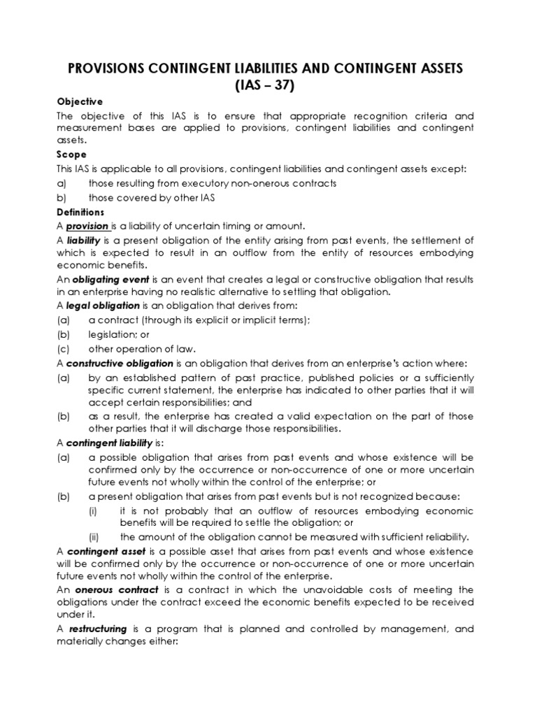 Ias 37 PDF | PDF | International Financial Reporting Standards | Taxes