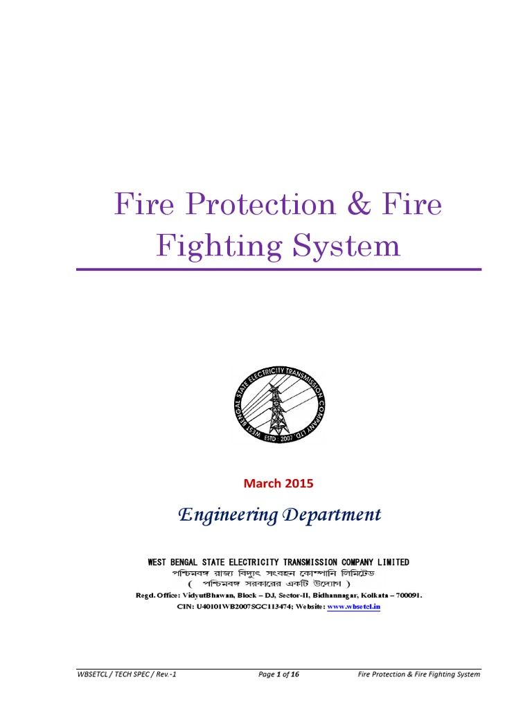 Fire Protection System Specifications | PDF | Battery Charger | Battery ...