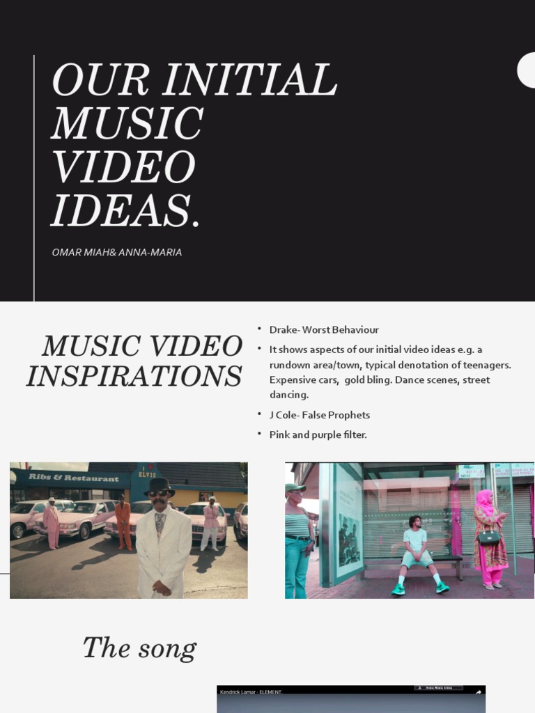 Our Initial Music Video Ideas | PDF | Travel | Home & Garden