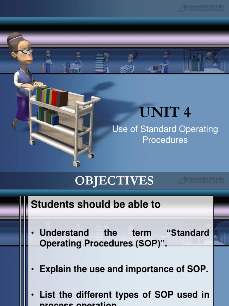 Unit 4 Use of Standard Operating Procedures | PDF | Safety | Industries