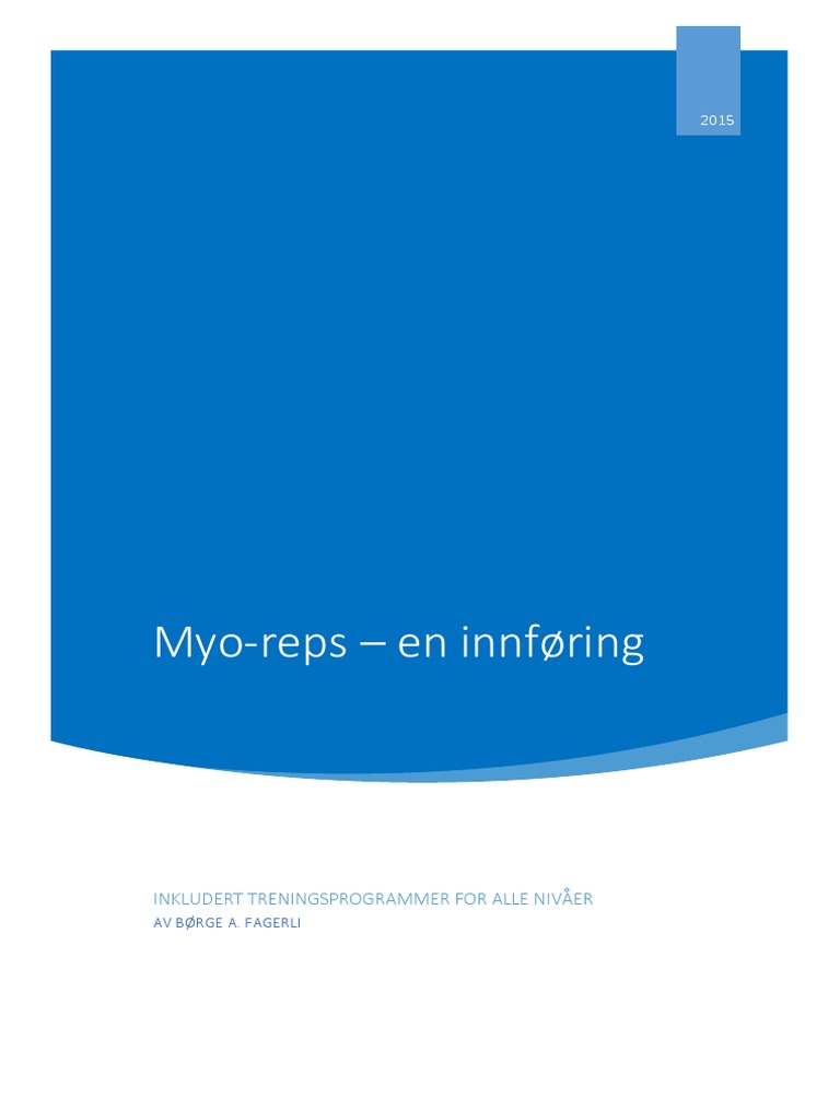 Myo Reps E Bok | PDF
