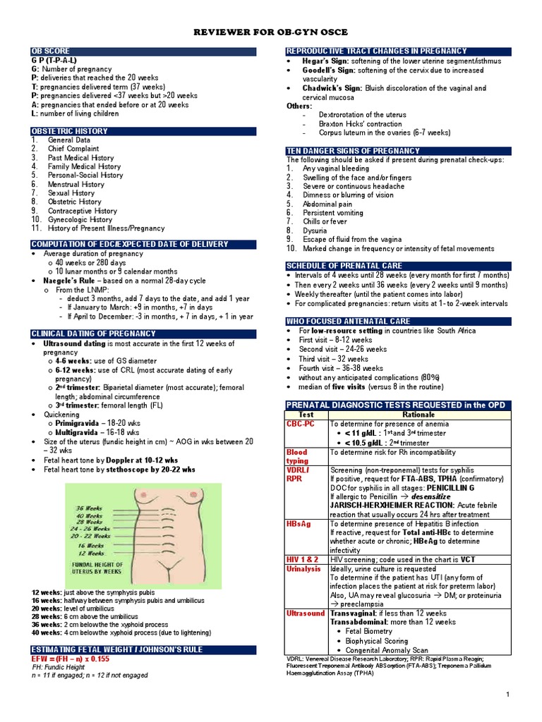 Ob Osce | PDF | Maternal Health | Women's Health