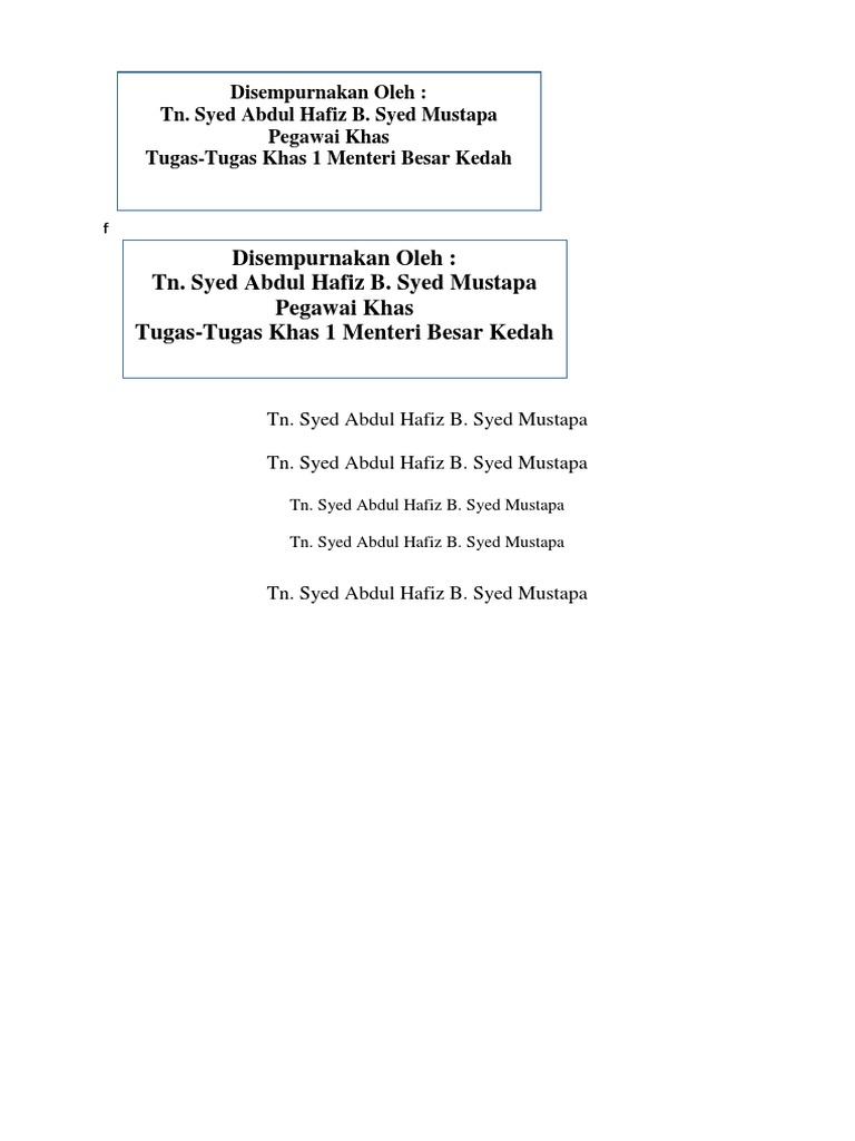 Nama Perasmi Hac | PDF