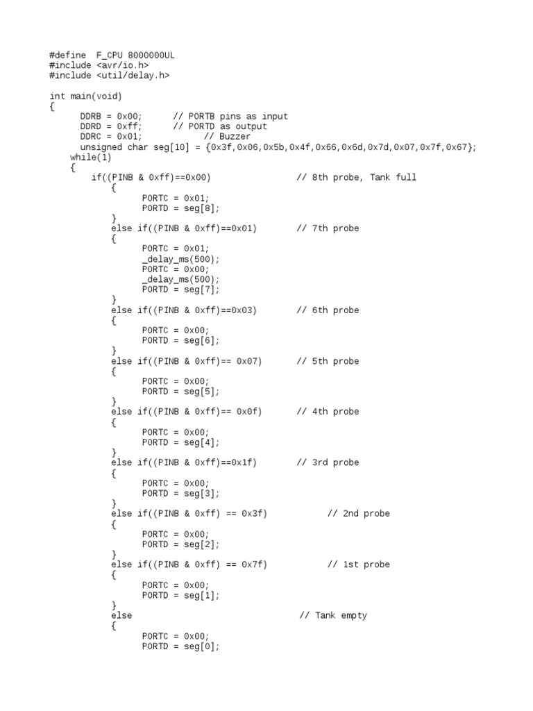 Water Level Indicator | PDF