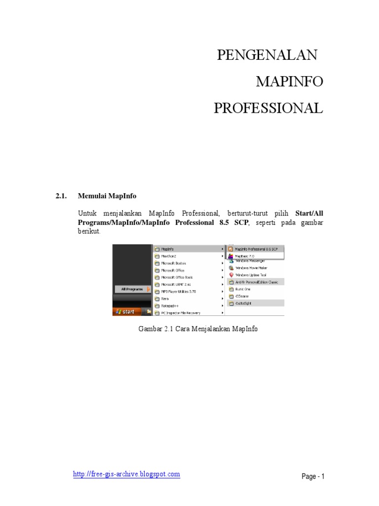 Manual MapInfo PDF | PDF