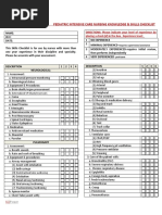 Interfacility Transfer Checklist | PDF | Intensive Care Unit | Medical ...