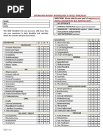 Instrument Count Sheet | PDF | Medical Procedures | Surgery