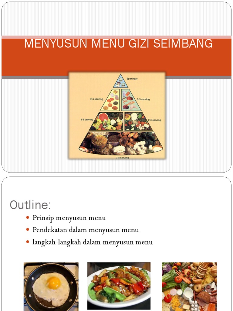 MENYUSUN Menu Seimbang | PDF