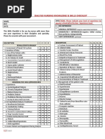 IV Therapy Skills Checklist | Intravenous Therapy | Infection Control