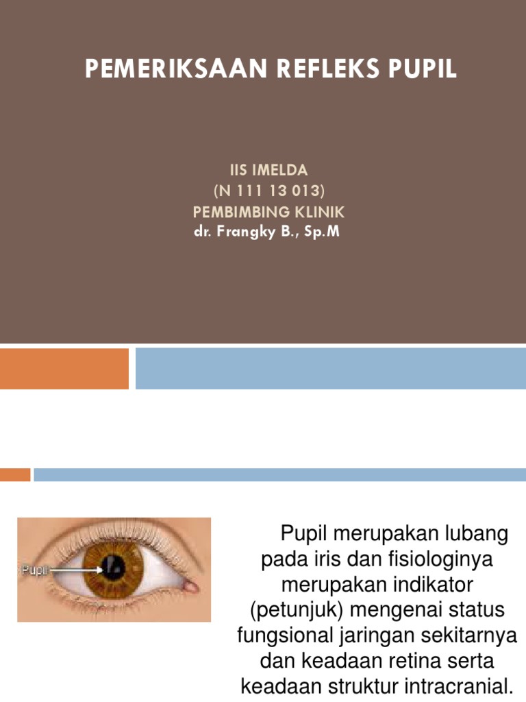 Pemeriksaan Refleks Pupil Normal | PDF | Pengembangan Diri
