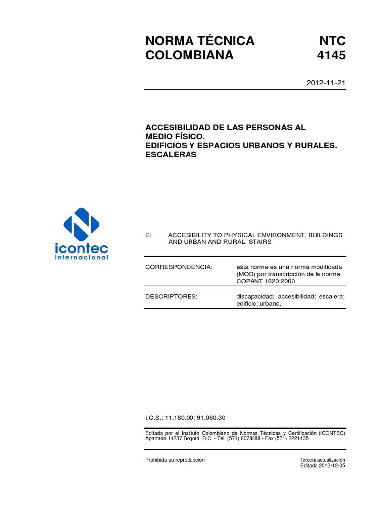NTC 4145 | PDF | Ingeniería | Science