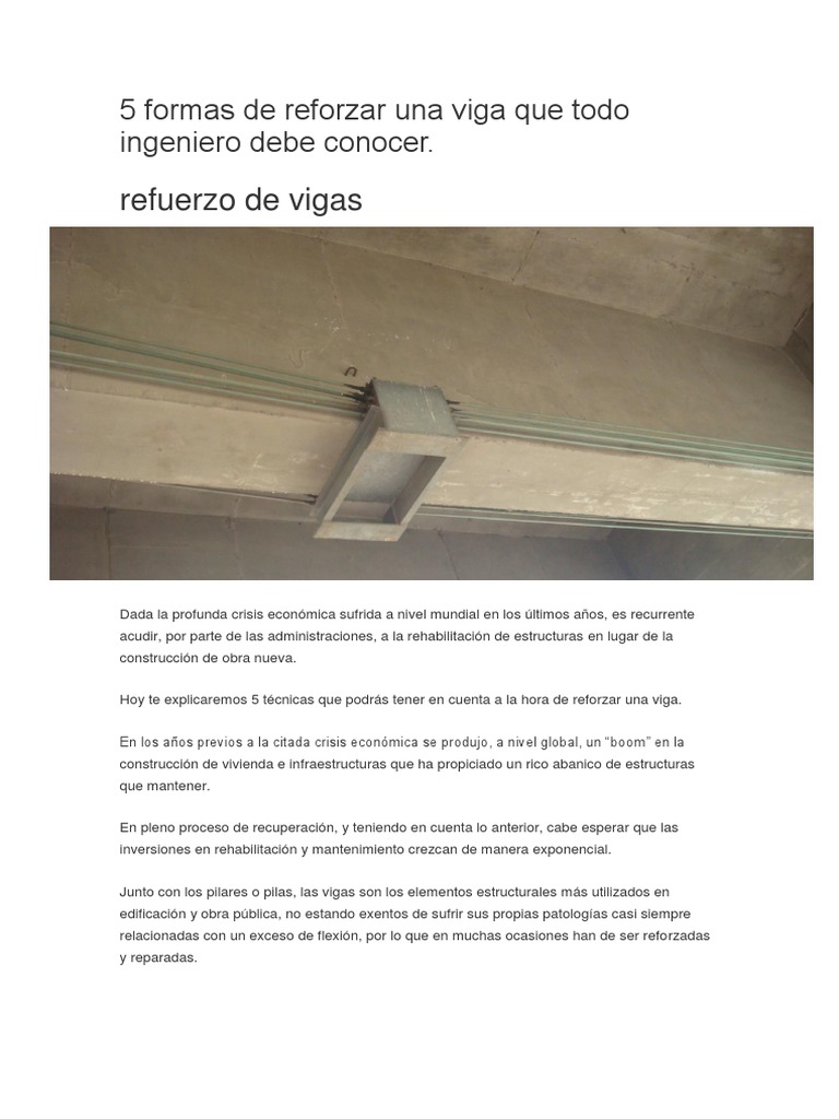 5 Formas de Reforzar Una Viga y Columna Que Todo Ingeniero Debe Conocer ...
