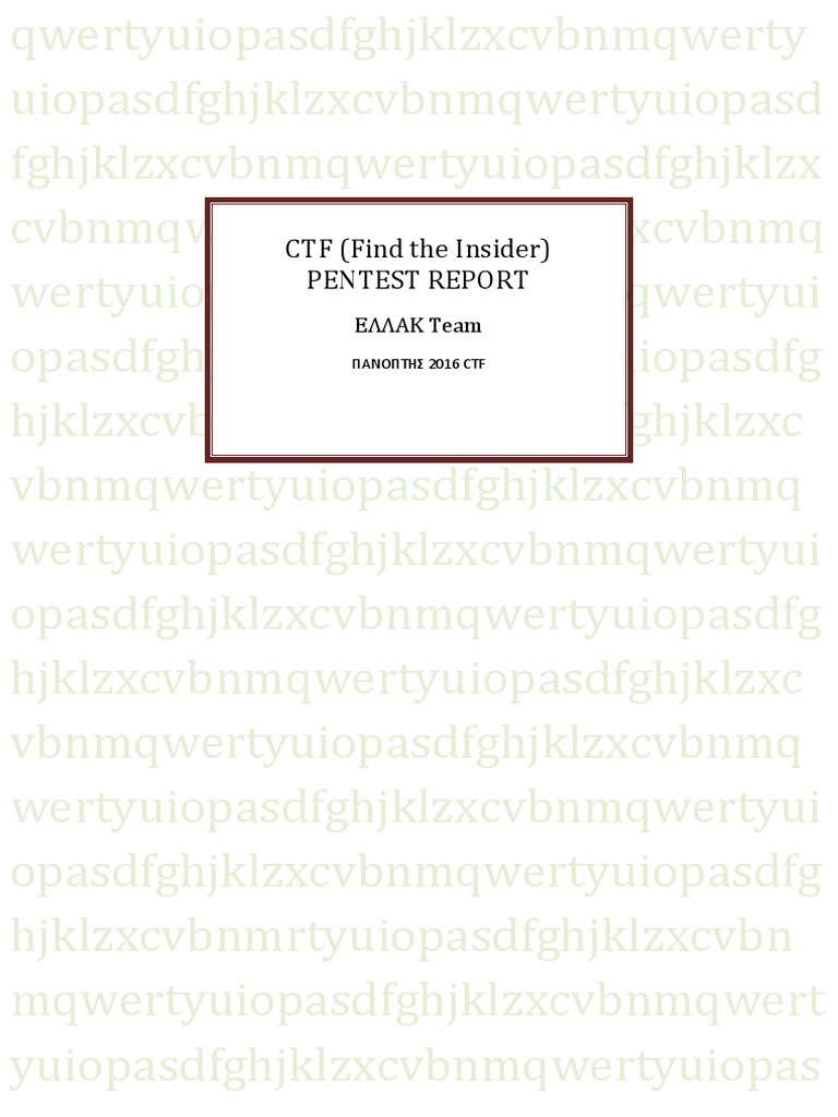 CTF Report PDF | PDF