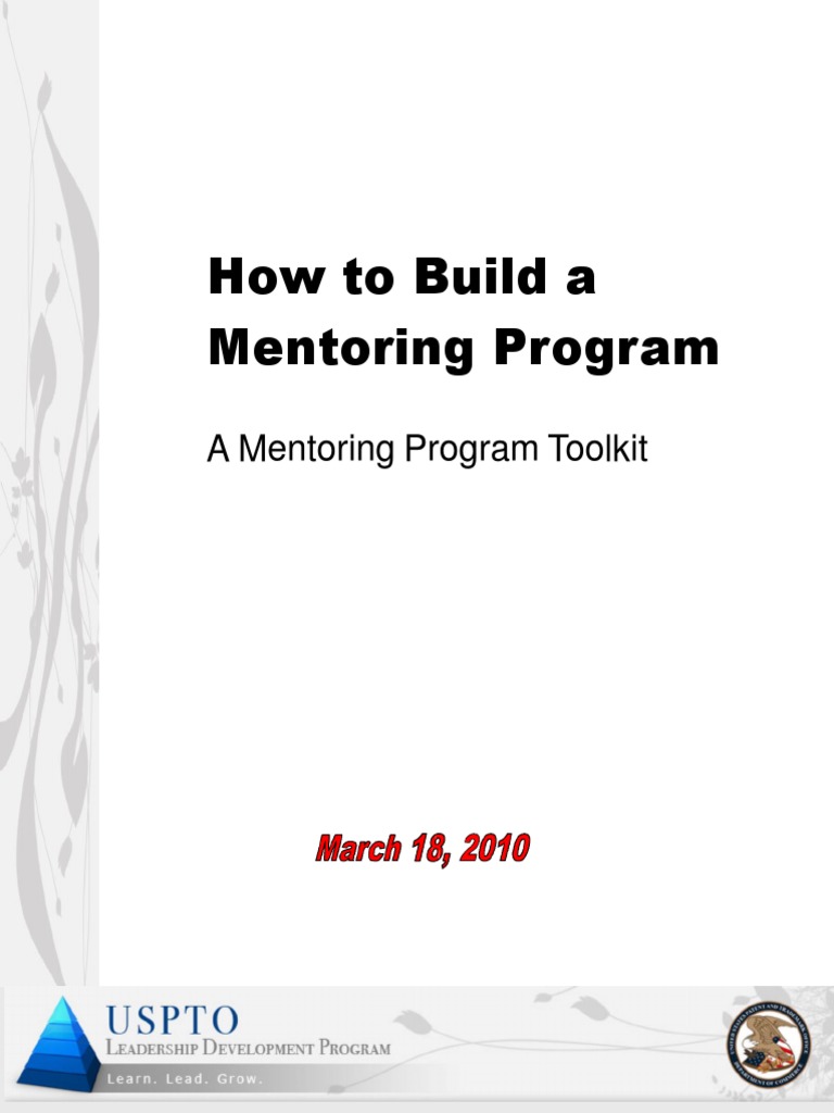Mentoring Toolkit 3-18-10 | PDF | Mentorship | Goal