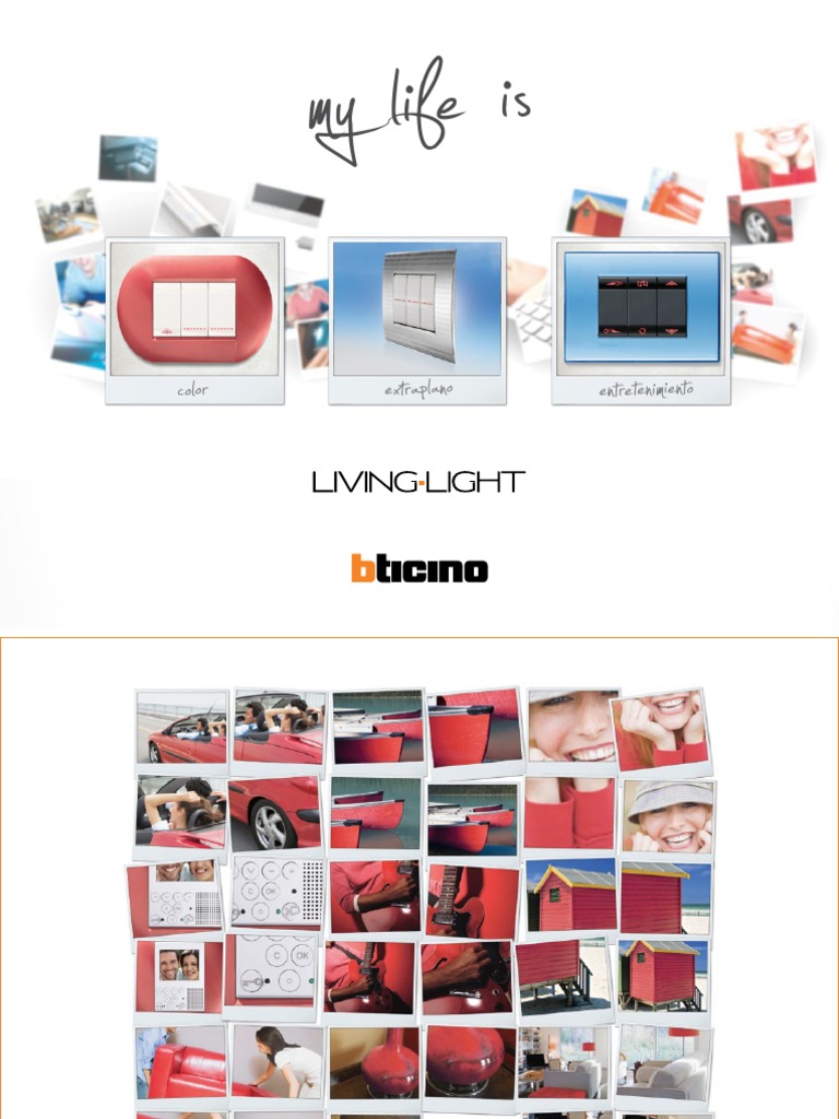 Catalogo Bticino Living Light PDF | Color | Tecnología e ingeniería