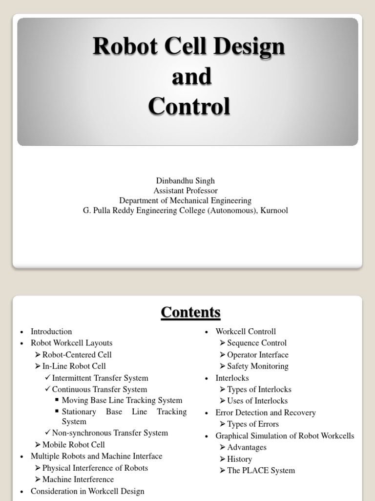 Robot Cell Design | Download Free PDF | Robot | Robotics