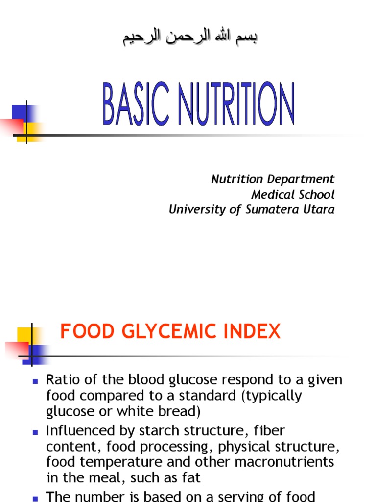 Glycemic Index and Dietary Fiber Guide | PDF | Dietary Fiber | Diet ...