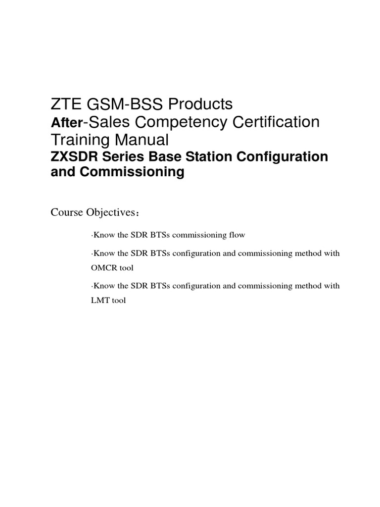 ZXSDR Series Base Station Configuration and Commissioning PDF | PDF | Computer Network | Ip Address