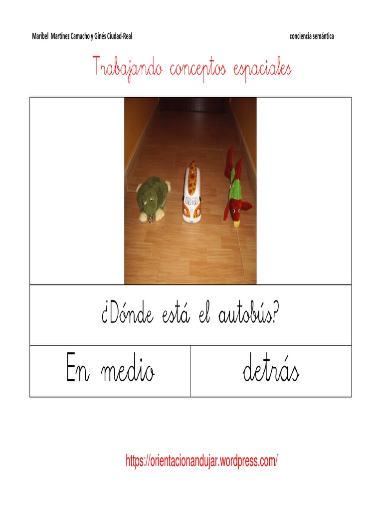 Trabajando Conceptos Espaciales 14 | PDF