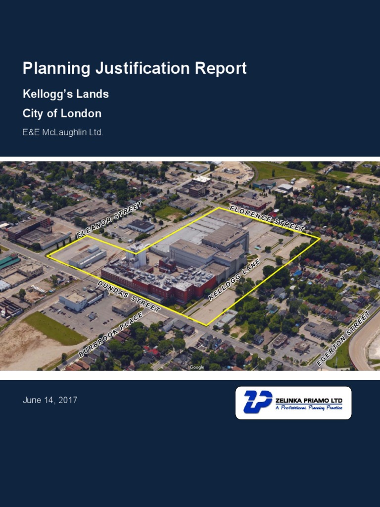OZ-8794 - Planning Justification Report | PDF | Zoning | Land Lot