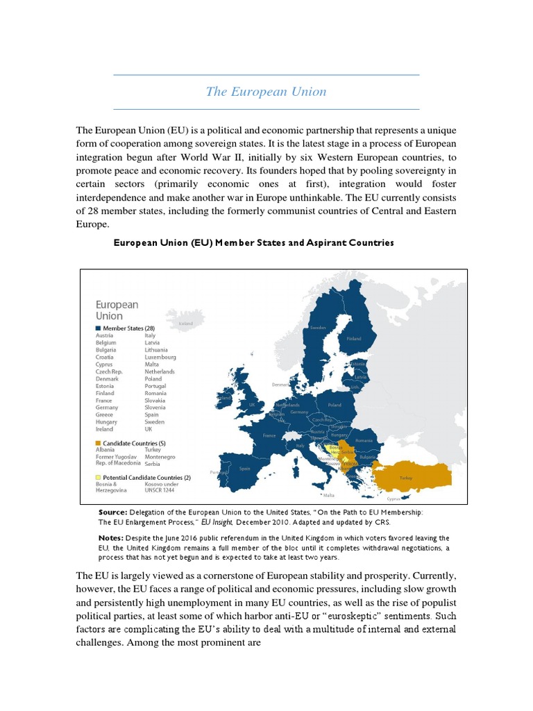 The European Union | Member State Of The European Union | Brexit