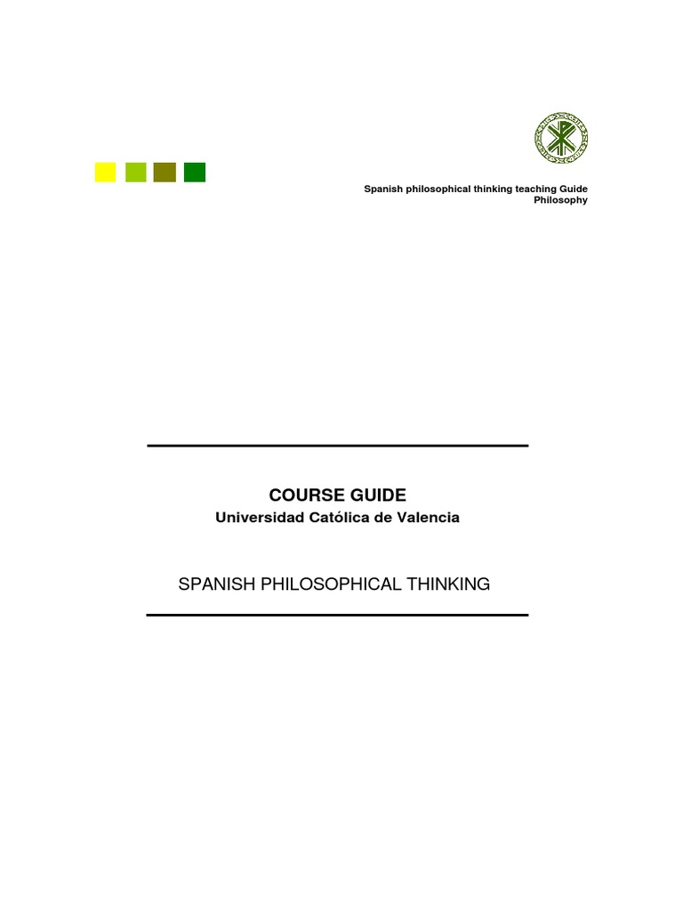 Spanish Philosophical Thinking Guide | PDF | Critical Thinking ...