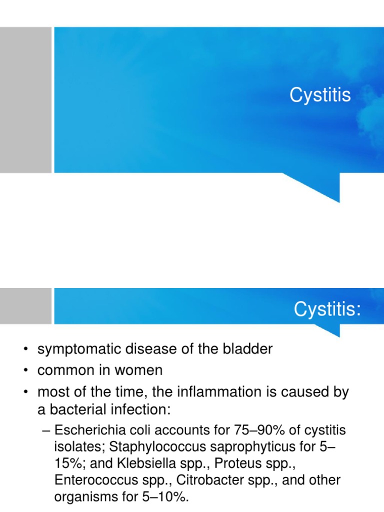 Cystitis | PDF | Urinary Tract Infection | Medicine