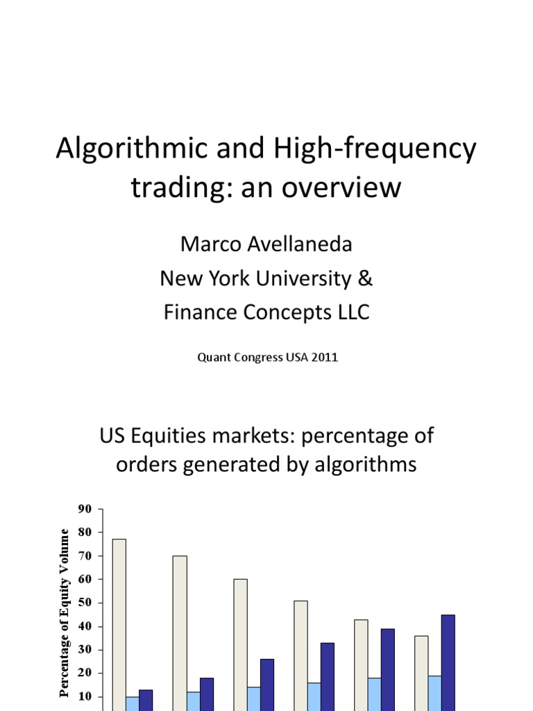 Algorithmic And High Frequency Trading An Overview Pdf