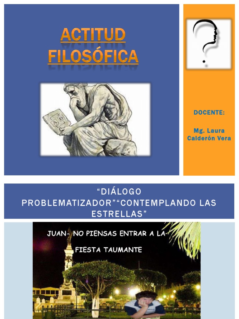 Actitud Filosófica | PDF