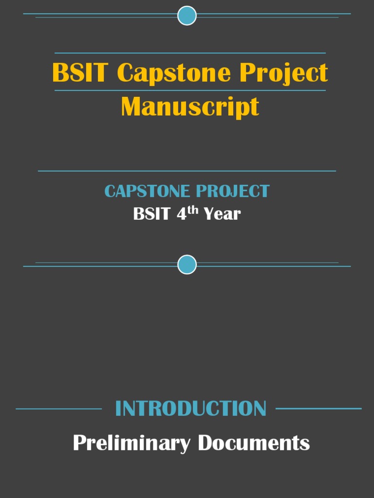 BSIT Capstone Project Manuscript Guidelines (Final) | PDF | Software Development Process | Software