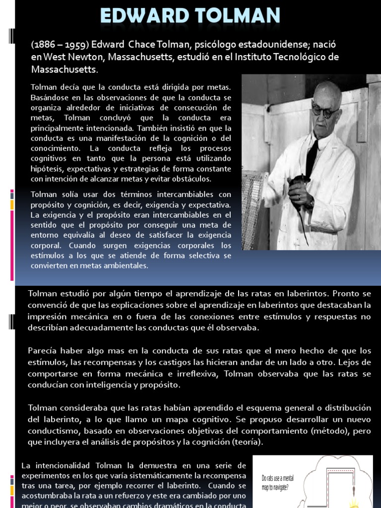 Edward Tolman | PDF | Comportamiento | Neurociencia