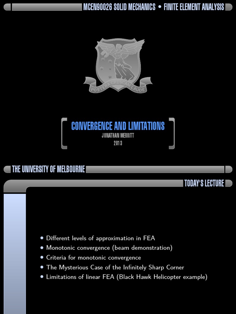 FEA Convergence | PDF | Finite Element Method | Deformation (Mechanics)