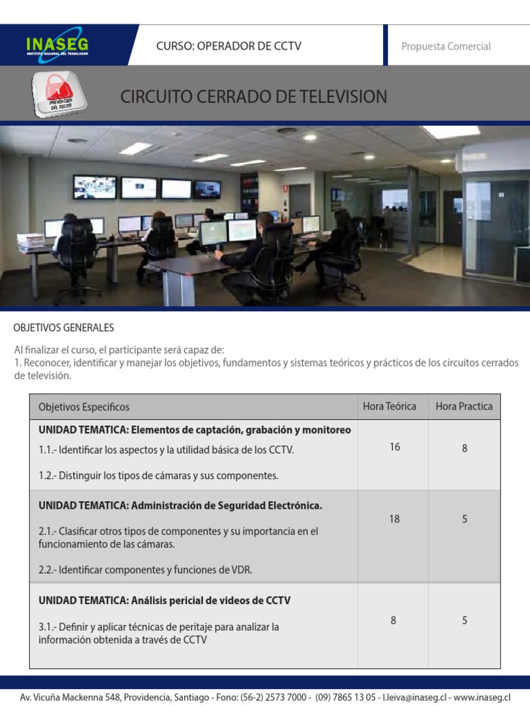 Operador CCTV | PDF | Circuito cerrado de televisión | Informática