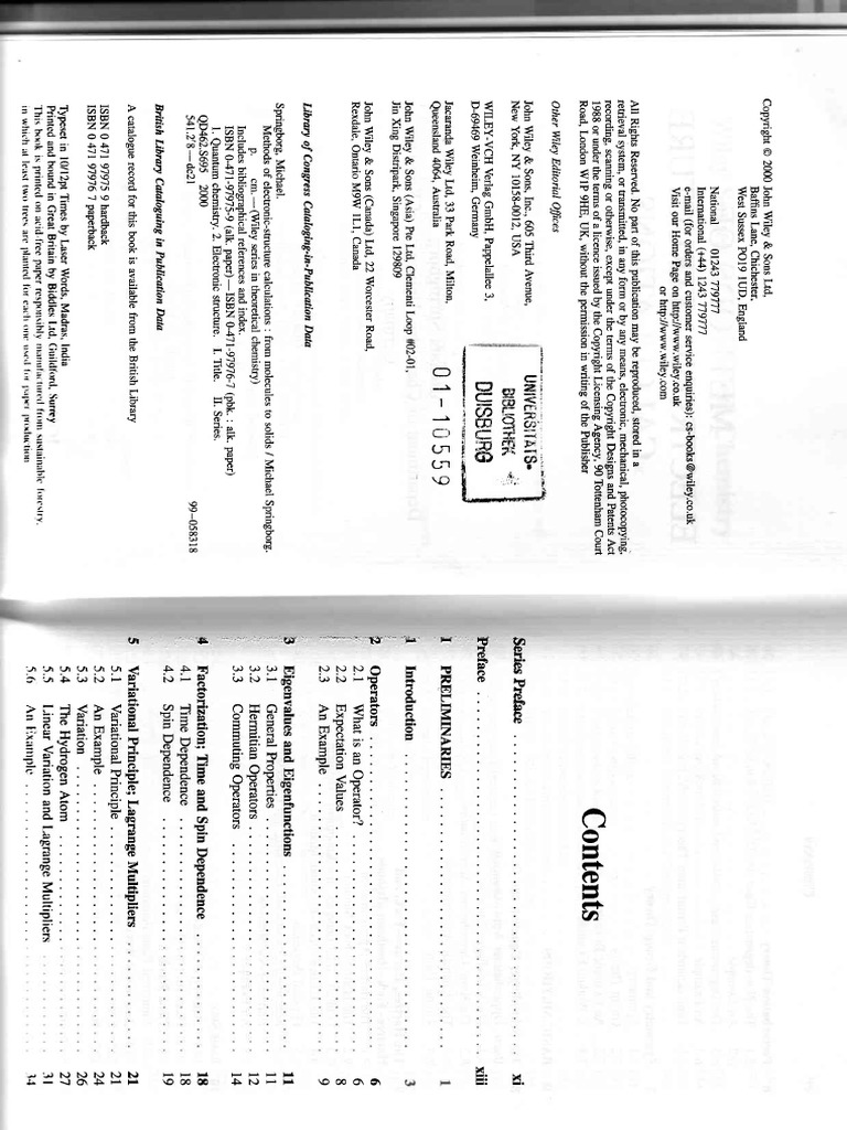Methods of Electronic Structure Calculations | PDF | Nature