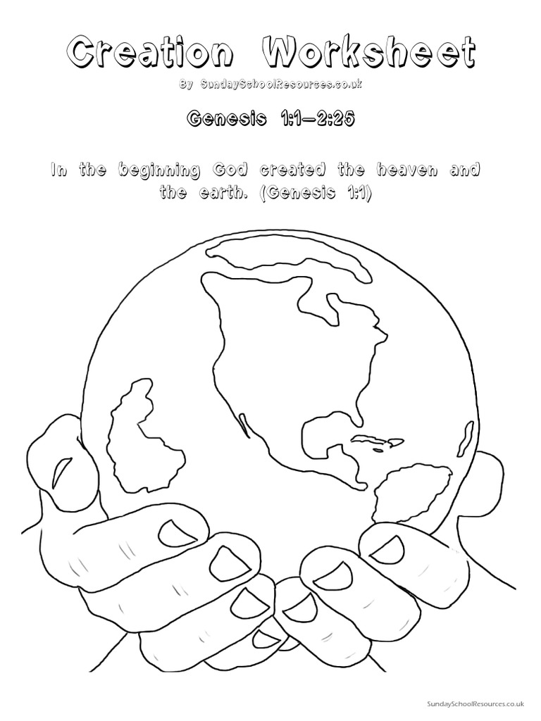 Creation Worksheets for Kids | PDF | Genesis Creation Narrative ...