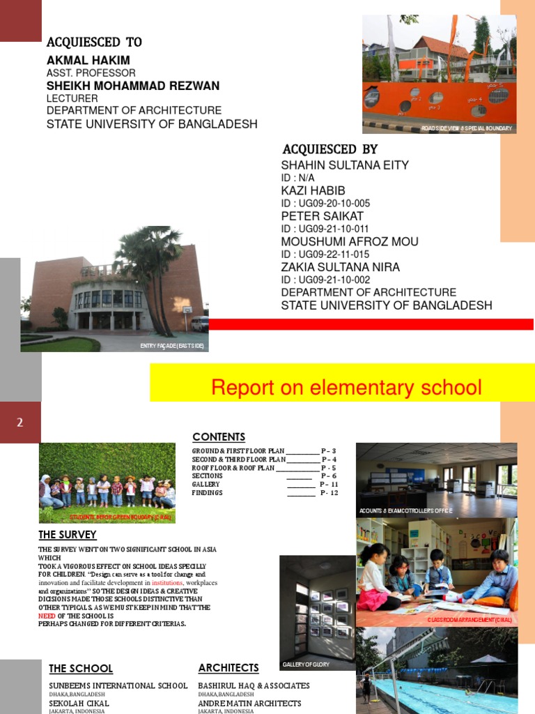 Elementary School | PDF | Classroom | Building Engineering