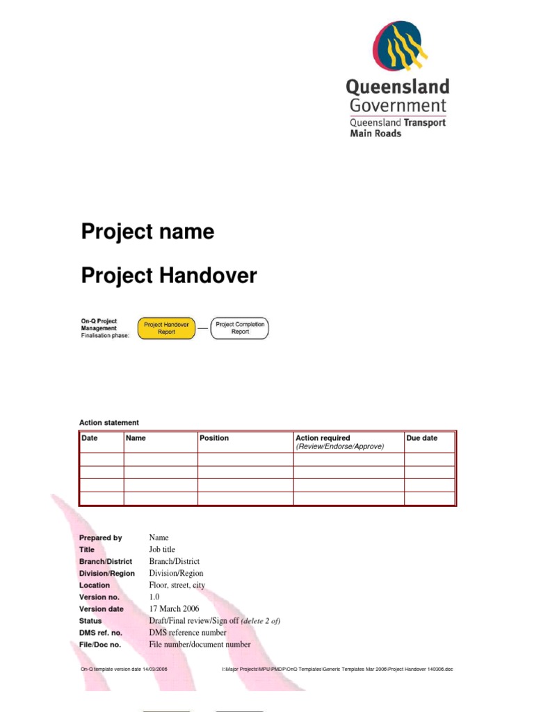 Project Handover Document Double Click