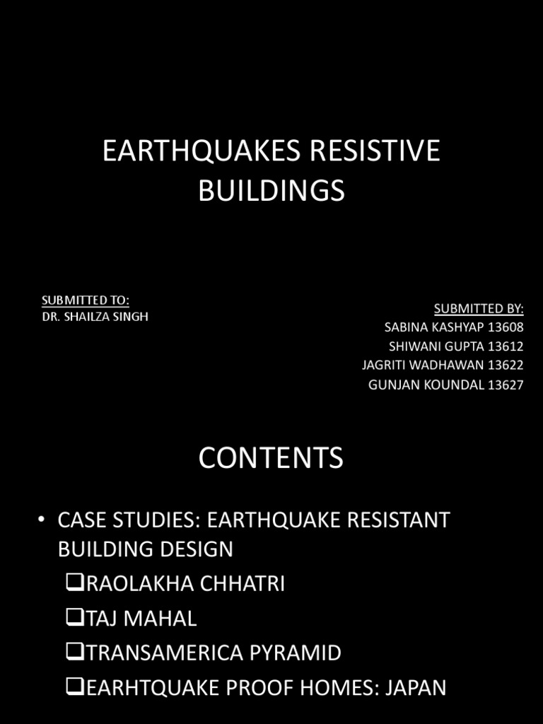 Earthquake-Resistant Structures | PDF | Earthquakes | Geotechnical ...