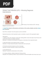 Nursing Care Plan for UTI Management | PDF | Urinary Tract Infection ...