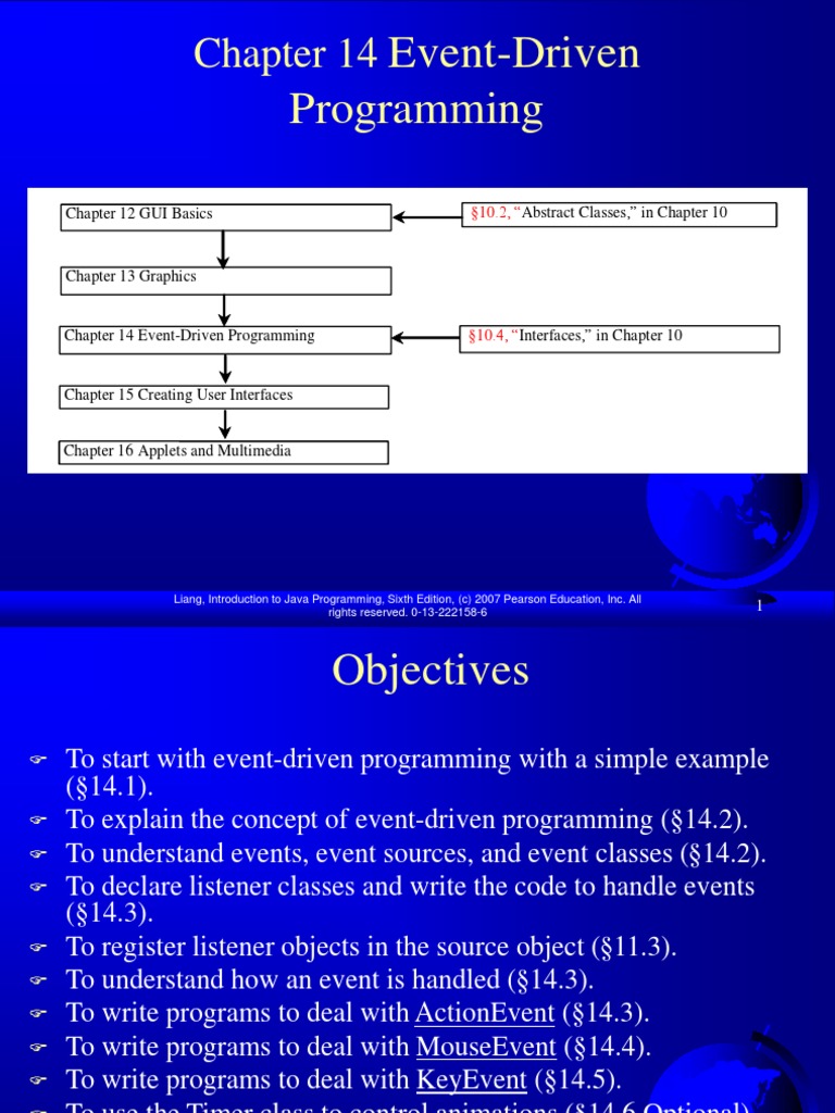 Event-Driven Programming: Chapter 12 GUI Basics Abstract Classes," in ...