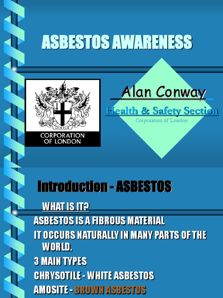 Asbestos Awareness: Alan Conway | PDF | Asbestos | Materials